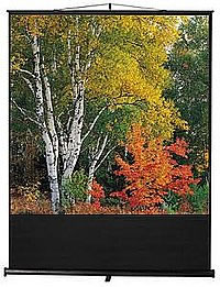 Pull Up Projector screen Red Leaf portable at Just Projectors!